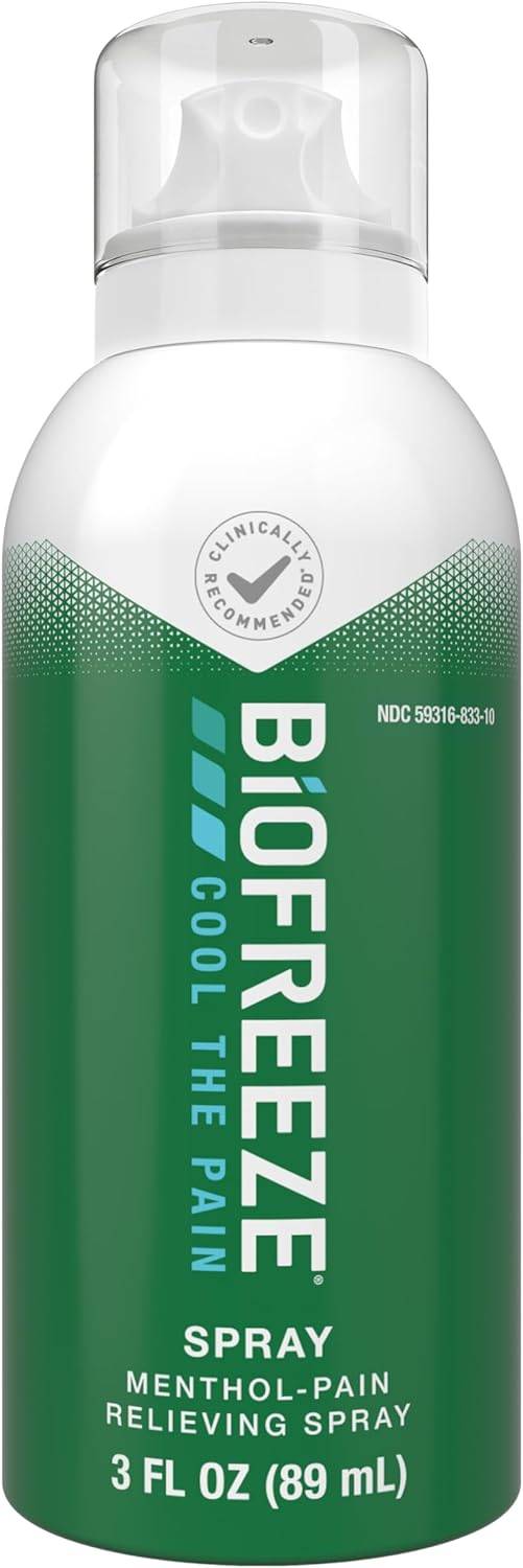 Biofreeze Menthol Spray 3 FL OZ Colorless Aerosol Spray – runningbrina